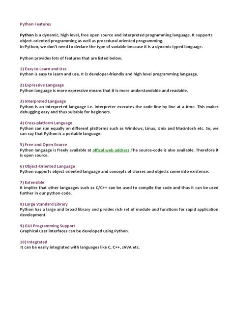 Python Is A Dynamic High Level Free Open Source And Interpreted Programming Language It