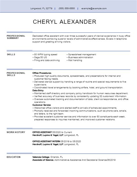 How To Write A Professional Résumé Summary Examples And AI Links