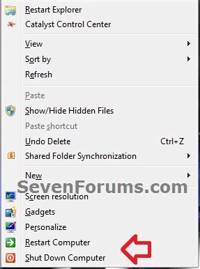 Shut Down Add To Desktop Context Menu Tutorials