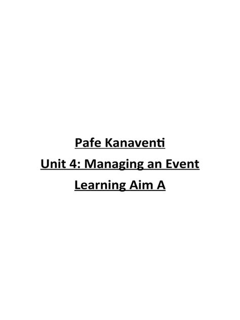 Btec Business Unit 4 Learning Aim A Pdf Negotiation Communication