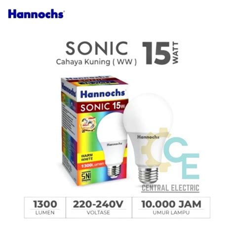Jual Led Hannochs Sonic 3w 5w 7w 9w 12w 15w Lampu Hannochs Sonic Led Bulb Shopee Indonesia
