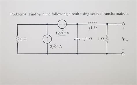 solved problem4 find vo in the following circuit using