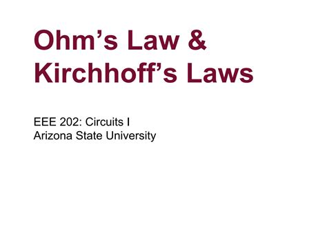 SOLUTION Basic Of Electrical Electronics Engineering Ohms Law And Kirchhoffs Laws Studypool