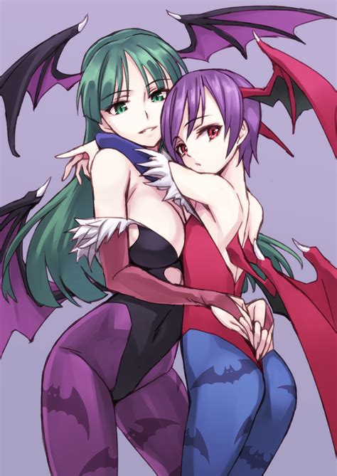 Morrigan Aensland And Lilith Aensland Vampire Drawn By Matsuryuu Danbooru