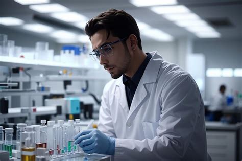 Premium AI Image Biochemistry Lab Exploration