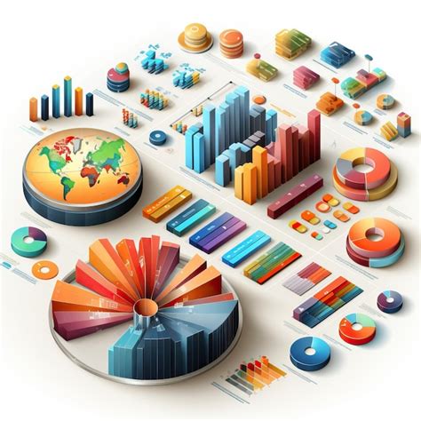 Premium Vector Realistic Vector Analytics Icons On White Background