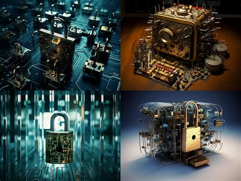 Premium AI Image Security System Locks Data For Computer Safety