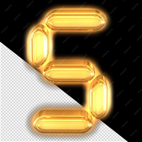 Premium Psd Digital Symbol With Glow Letter S
