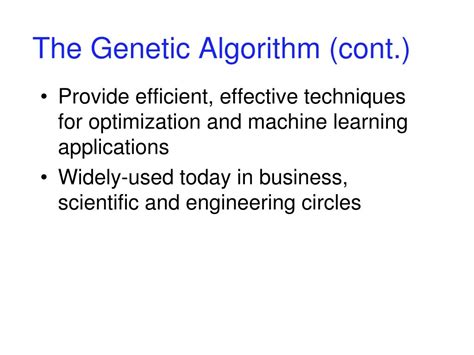 Ppt Genetic Algorithms And Genetic Programming Powerpoint