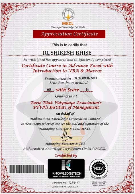 Rushikesh Bhise On Linkedin Im Delighted To Announce That I Finished An Advanced Excel Course