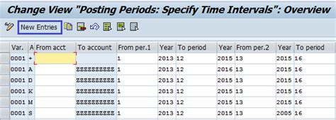 how to define open and close posting periods in sap ob52