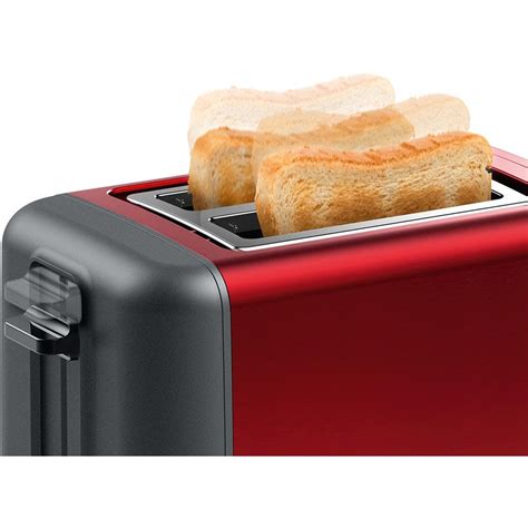 Buy Bosch Compact Toaster Designline Red Tat3p424gb Online In Uae Jumbo Electronics