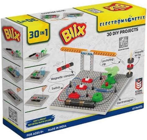 Buy Blix Electromagnetix Science Kit Educational Diy Building Set Construction Toys For 9