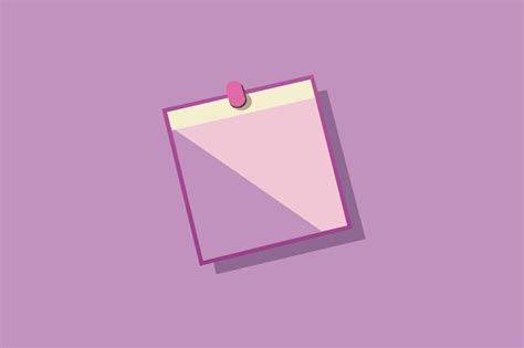 Premium Vector Pink Sticky Notes Or Notepad