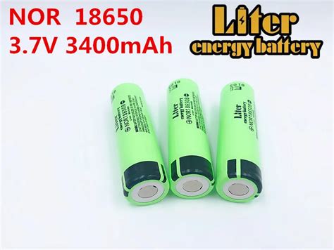 Литиевая батарея комплект из 3 предметов 3,7 V 3400 мА/ч, NOR18650B ...