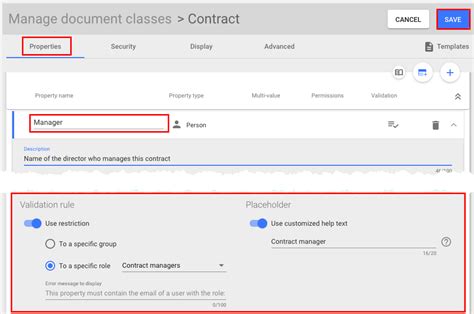 Configure Data Validation For Custom Properties Aodocs Knowledge Base