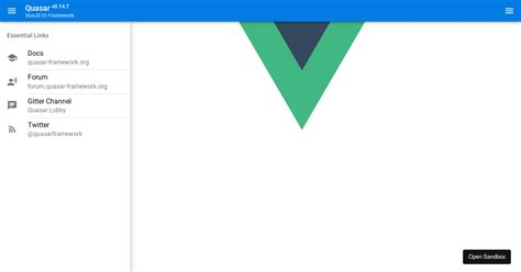 Quasar Framework Examples Codesandbox