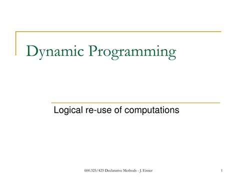 Ppt Dynamic Programming Powerpoint Presentation Free Download Id373578
