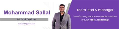‏mohammad Sallal‏ ‏specialised In Software Engineering Consultant