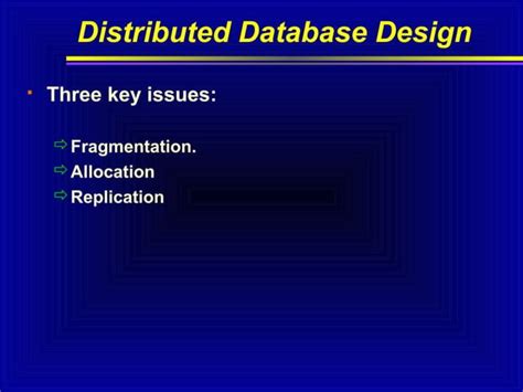 Distributed Database System Ppt