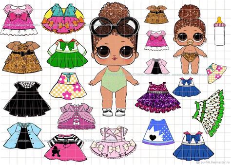 Картинки Кукла лол с одеждой 39 шт 2420