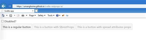 buttons stays in disabled state forever with ie 11 if spread attributes are used · issue 4718