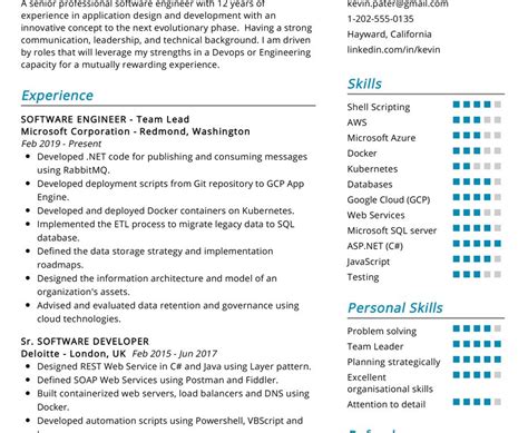 Software Engineer Resume Example In ResumeKraft