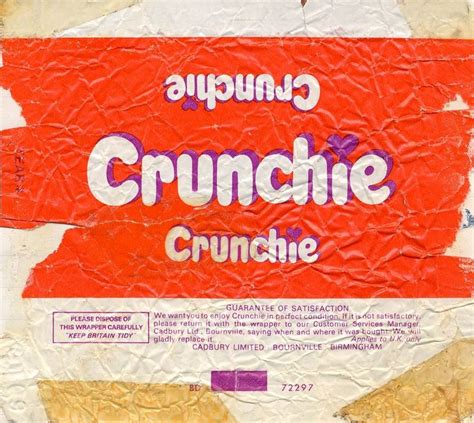 Wrapper Of Ancient Crunchie
