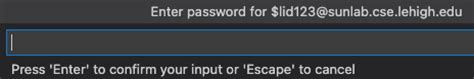 Remote Connection Via SSH Lehigh Computer Science Docs