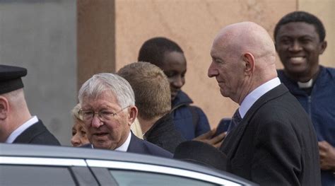 عکس دیوید بکام در مراسم خاکسپاری همسر سرالکس فرگوسن آفتاب