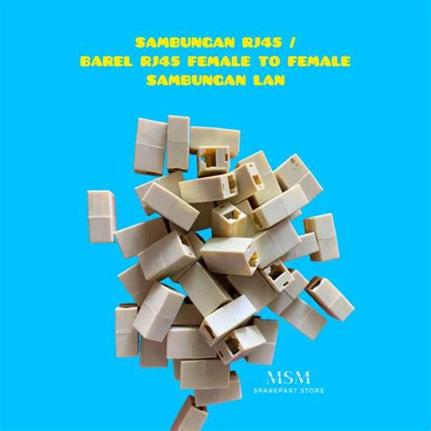 Sambungan Rj45 Barel Rj45 Female To Female Sambungan Lan Lazada Indonesia