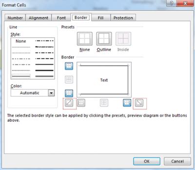 Split A Cell Diagonally In Microsoft Excel 2016