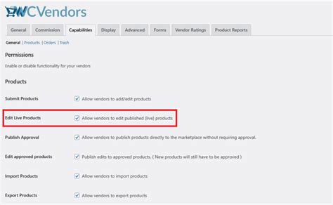 WC Vendors Capabilities Overview WC Vendors