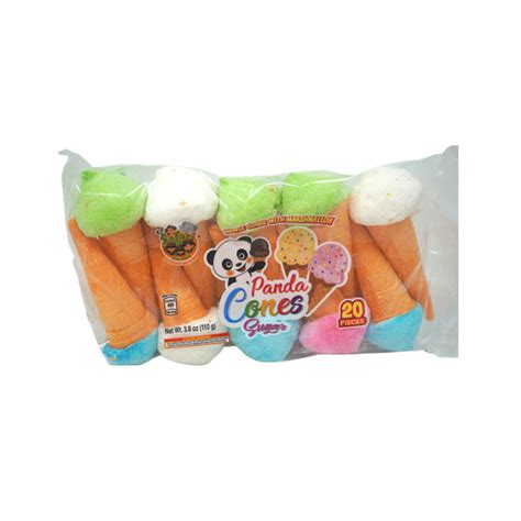 Safari Panda Cone Sugar 20pc Dulcelandia Candy Stores