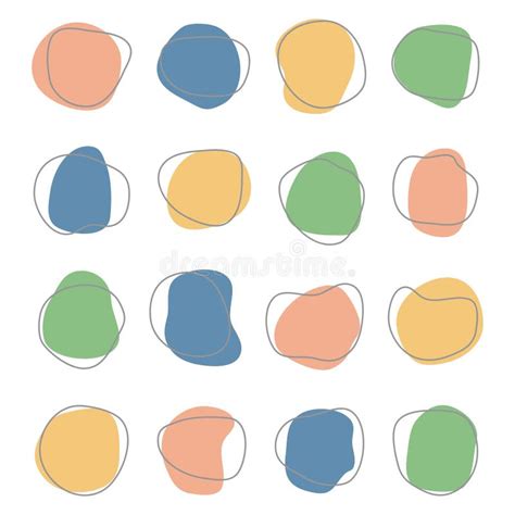 Vector Organic Abstract Shapes Stock Vector Illustration Of Figure Dynamic 302180287