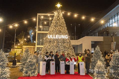 울릉군 크리스마스트리 점등식 개최