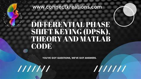 differential phase shift keying dpsk theory and matlab code