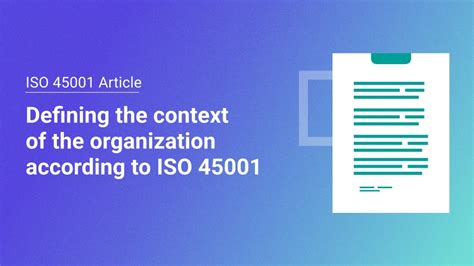 ISO How To Define The Context Of The Organization