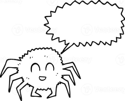 Black And White Cartoon Spider 36483058 Png