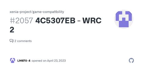 C EB WRC Issue Xenia Project Game Compatibility GitHub