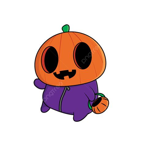 Cartoon Halloween Cute Cartoon Halloween Pumkin Png And Vector With