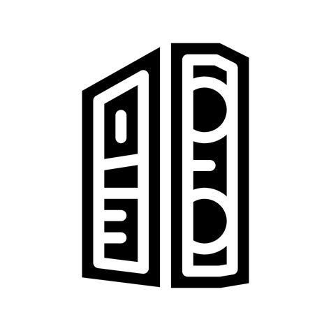 System Unit Computer Icon Vector Glyph Illustration 17498873 Vector Art