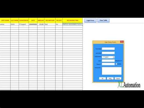 Data Entry User Form Excel VBA YouTube
