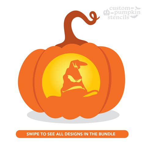 Sorting Hat Pumpkin Carving Stencil