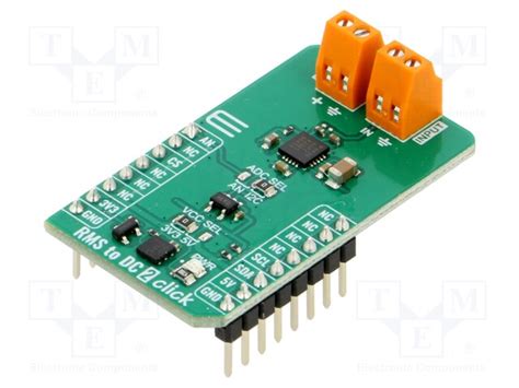 rms to dc 2 click mikroe click board prototype board comp ad8436