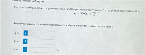 solved rent attempt in progressstate the starting value a