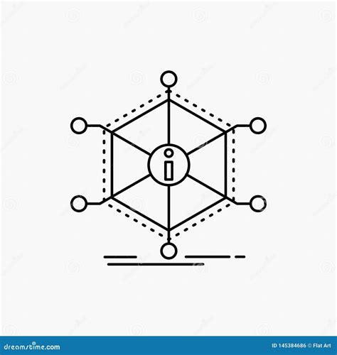 Data Help Info Information Resources Line Icon Vector Isolated Illustration Stock Vector