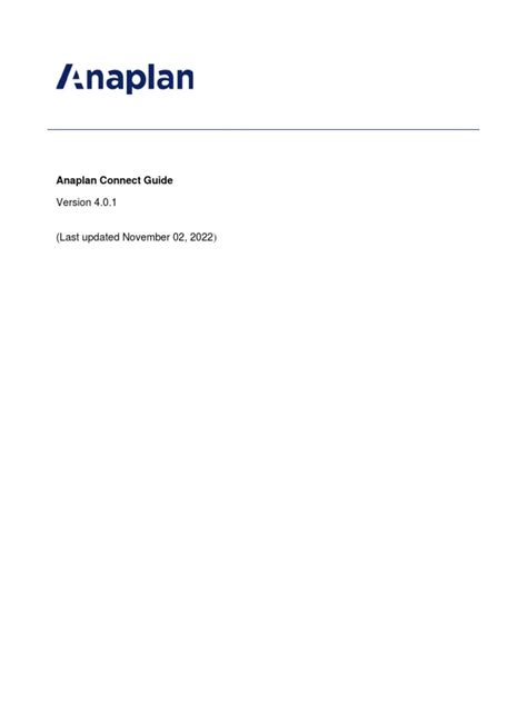 anaplan connect user guide v4 0 1 pdf proxy server databases