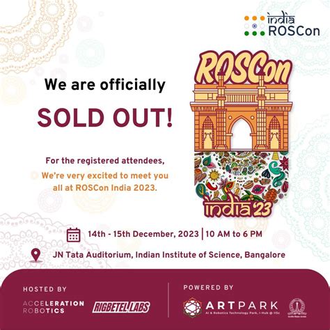 Robotics Roscon2023 Rosconindia Acceleration Robotics