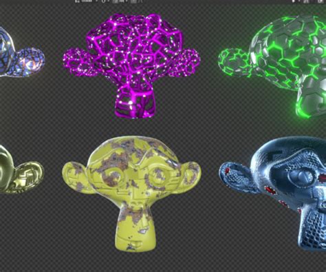 Artstation Procedural Sci Fi Shaders For Blender Resources